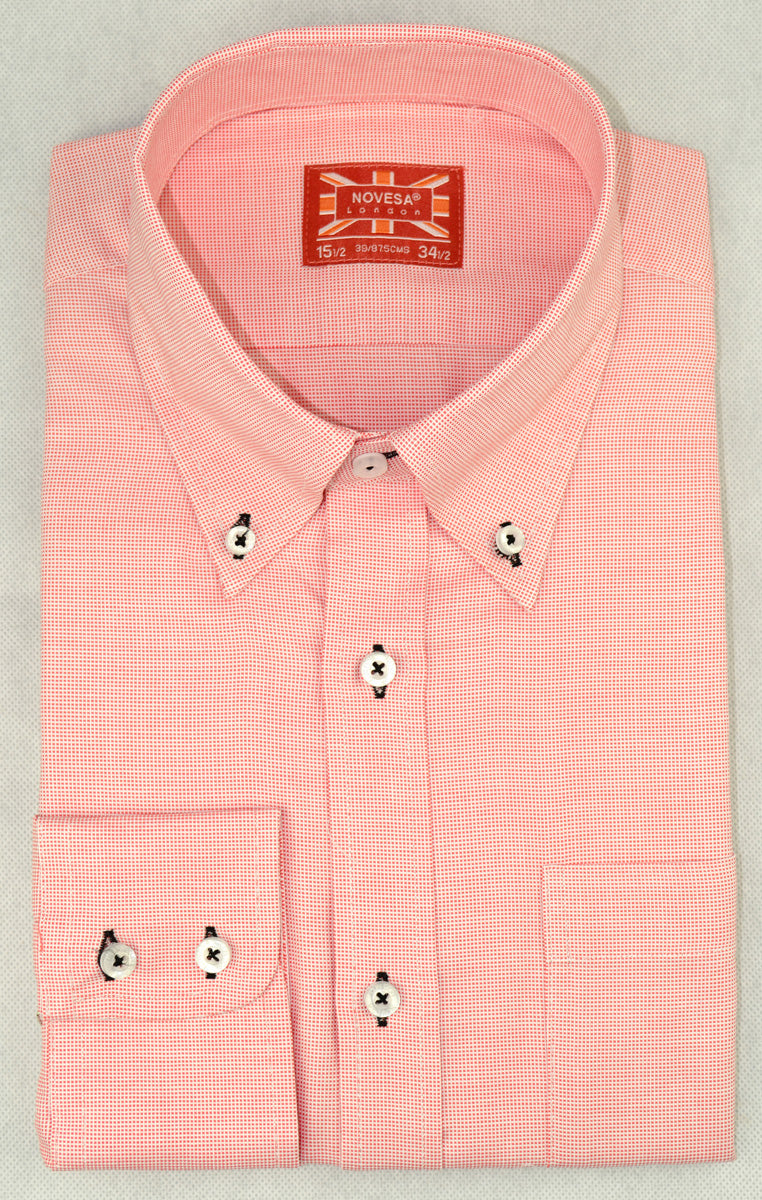 Pinpoint Oxford Button-Down Shirt (Orange)