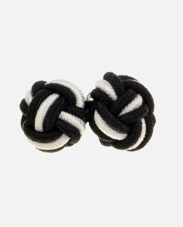 Black & White Mix Silk Knots