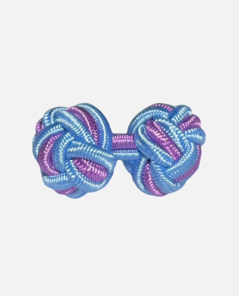 Sky Blue & Purple Mix Silk Knots