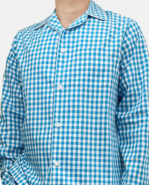 Turquoise Gingham Pyjamas